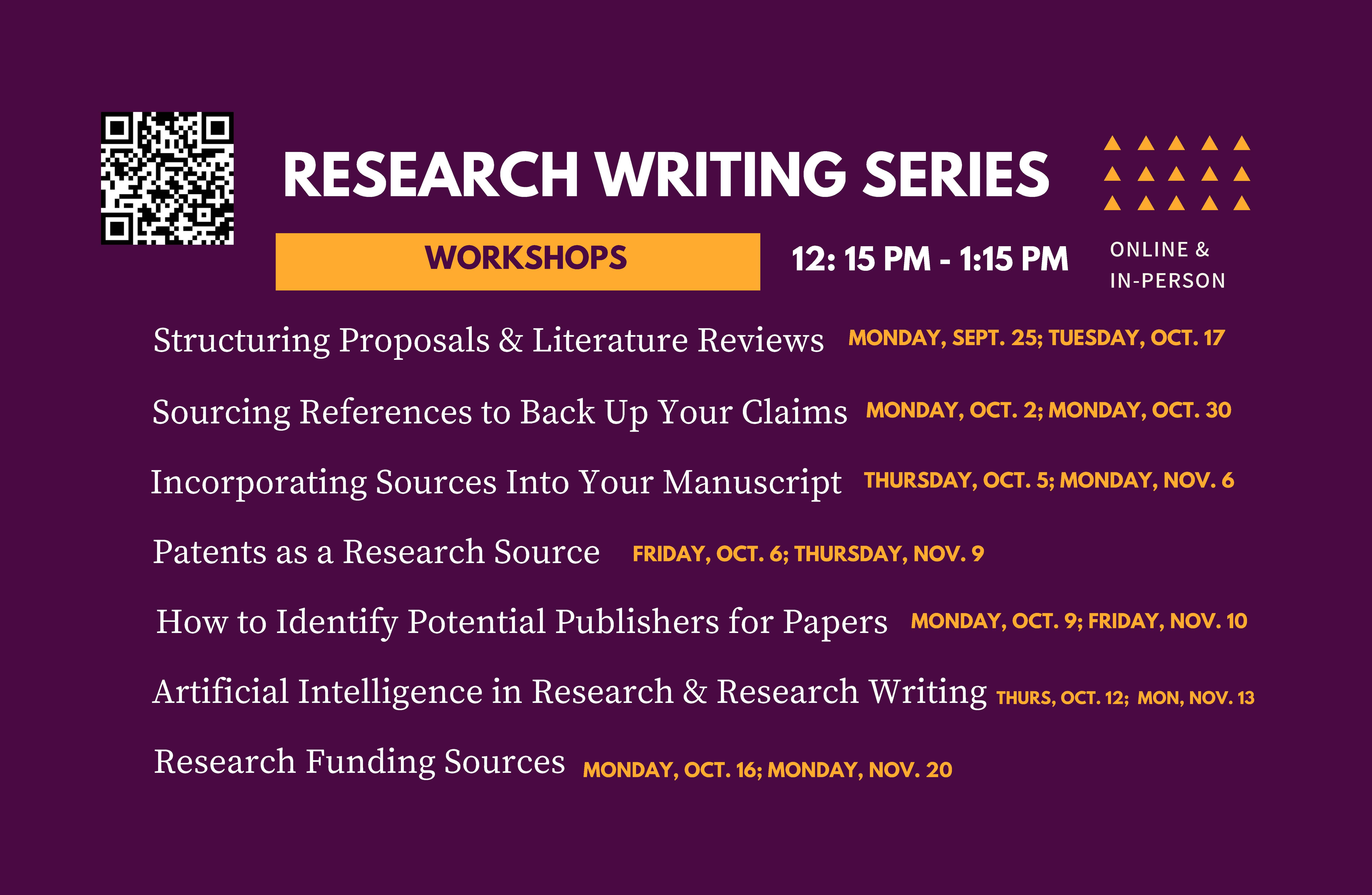 Research Writing Series: How to Identify Potential Publishers for ...