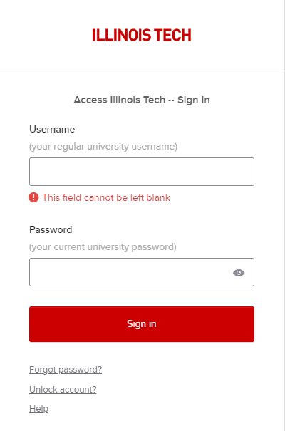 Updating Information | Illinois Institute of Technology