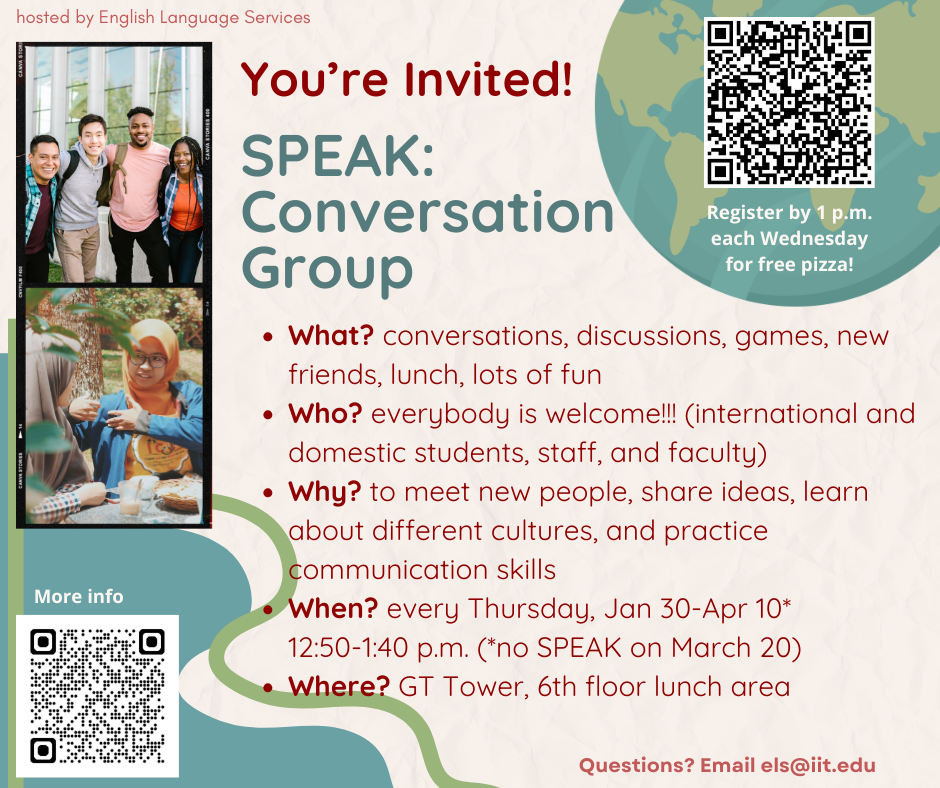 SPEAK: Conversation Group | Illinois Institute of Technology